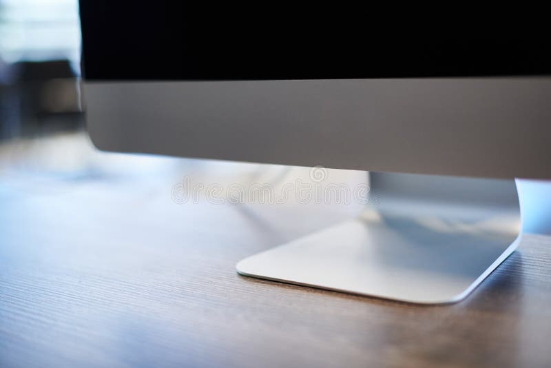 Modern Computer Monitor. Monitor for Workplace in Office Stock Image ...