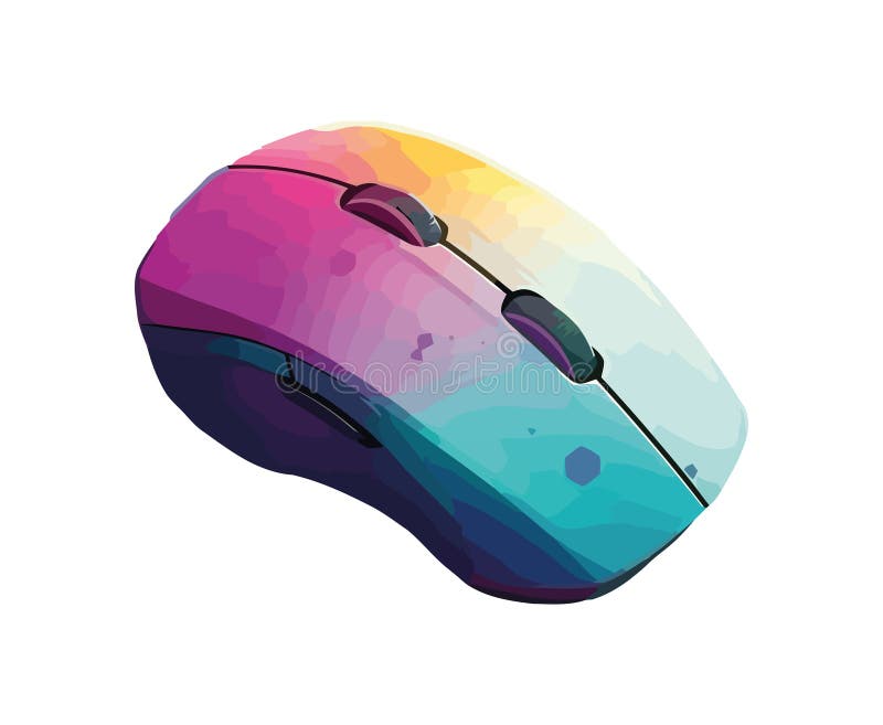 Modern computer mouse blue stock vector. Illustration of wallpaper ...