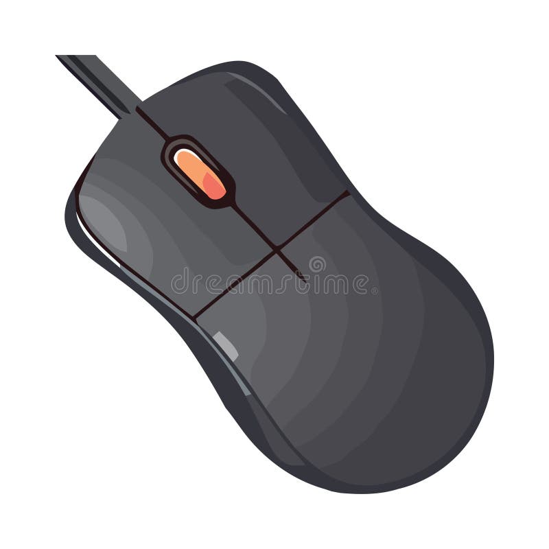 Modern Computer Mouse Gadget Tech Stock Vector - Illustration of ...
