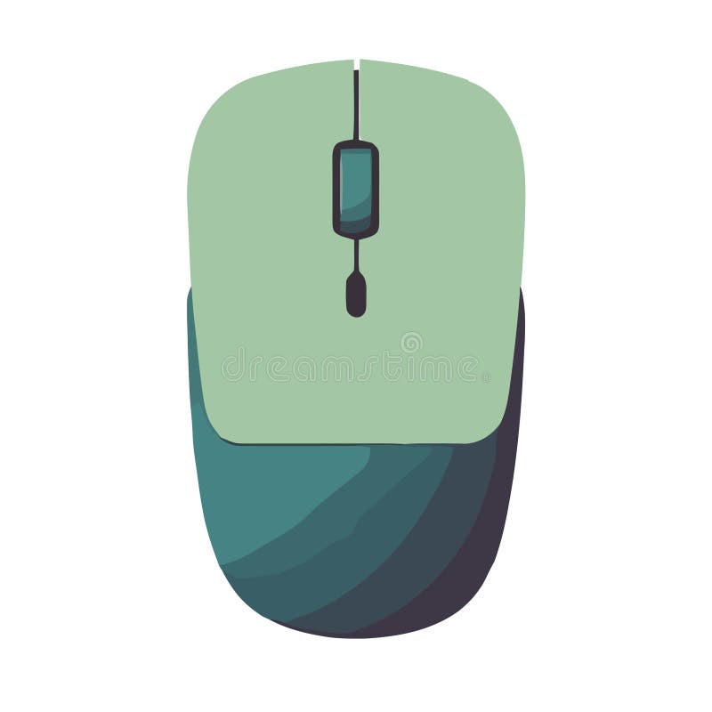 Cartoon Mouse Cable Usb Computer Stock Illustration - Illustration of ...