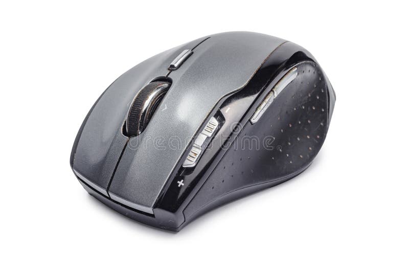 Modern Computer Mouse on White Background Stock Image - Image of black ...