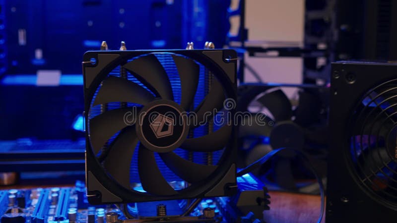 Modern Computer Parts with PC Case on Background. Minsk, Belarus ...