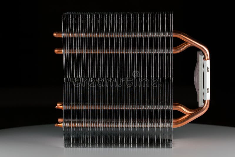 Modern Computer Processor Cooler or Radiator or Heat Sink Stock Photo ...