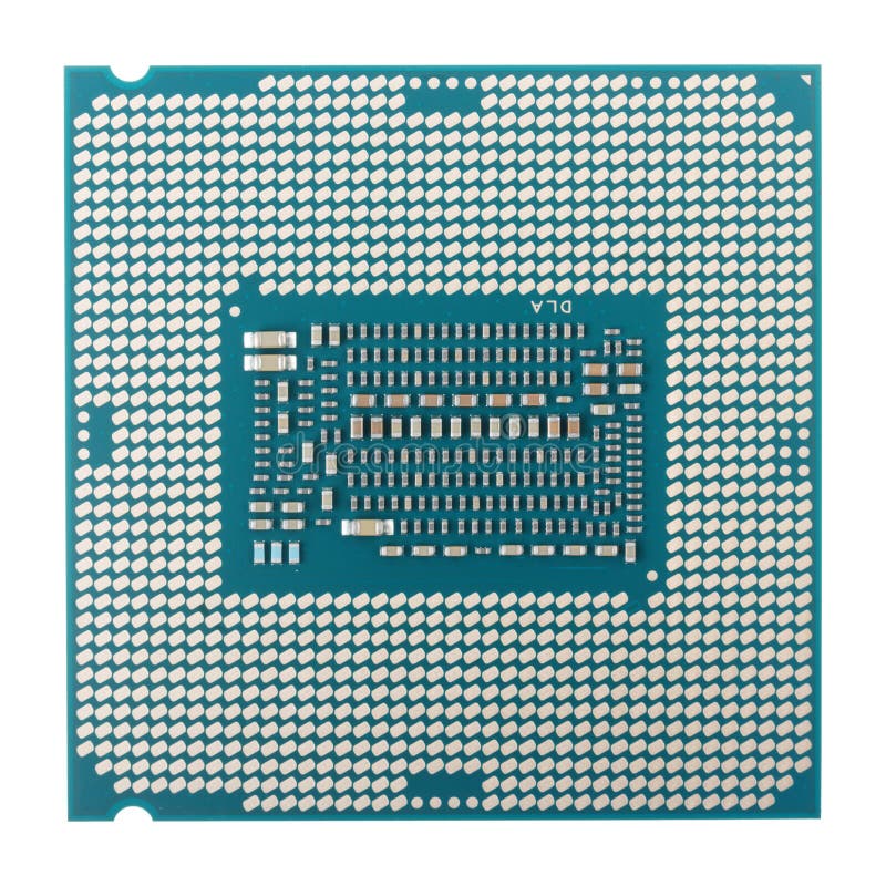 Central Processing Unit CPU or Microprocessor Close Up Stock Photo ...