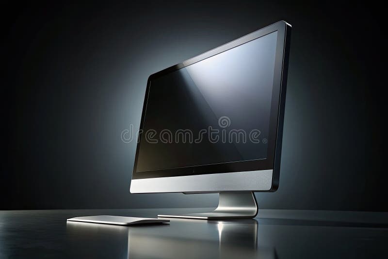 A Modern Computer Screen Dark Blanked and Unresponsive Troubleshooting ...