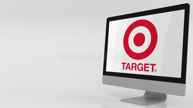 Target Logo Made of Source Code on Computer Screen. Editorial Loopable ...