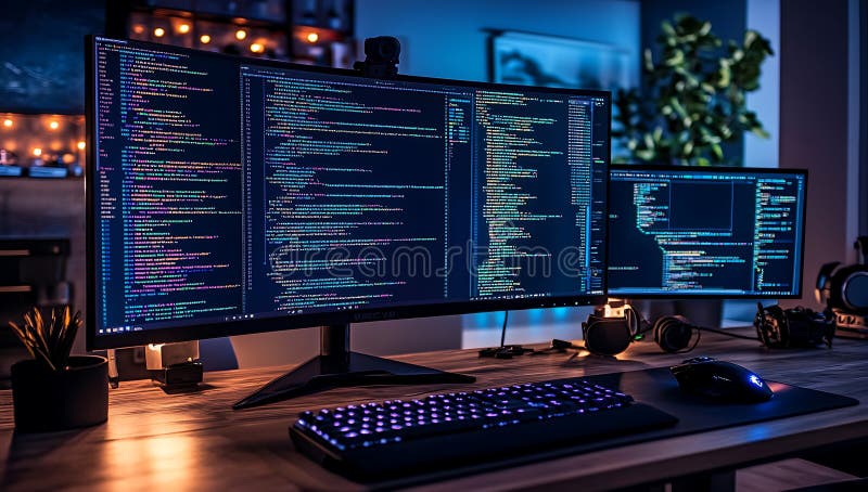 Setup Dual Monitors Stock Illustrations – 2,311 Setup Dual Monitors Stock Illustrations, Vectors ...