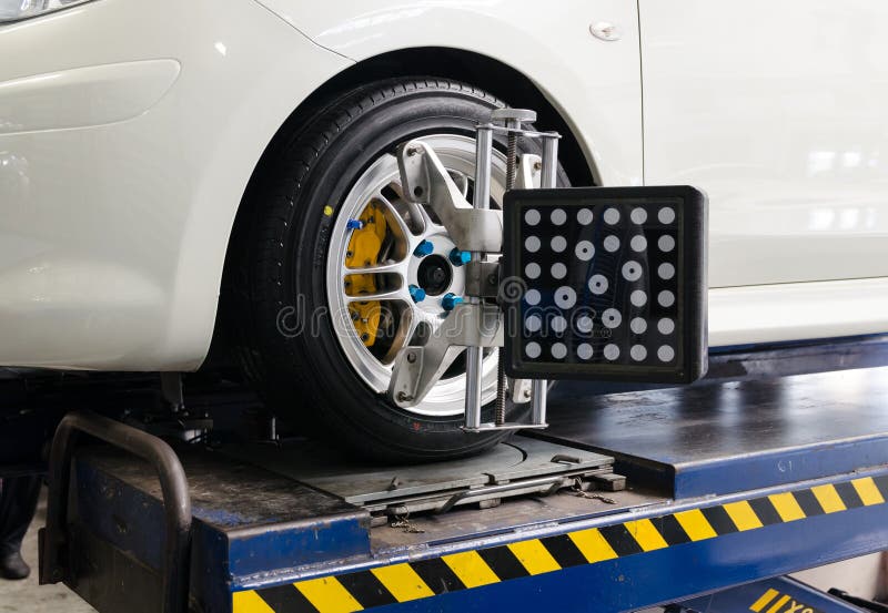 Automobile Car Wheel Alignment Stock Photo - Image of mechanical ...