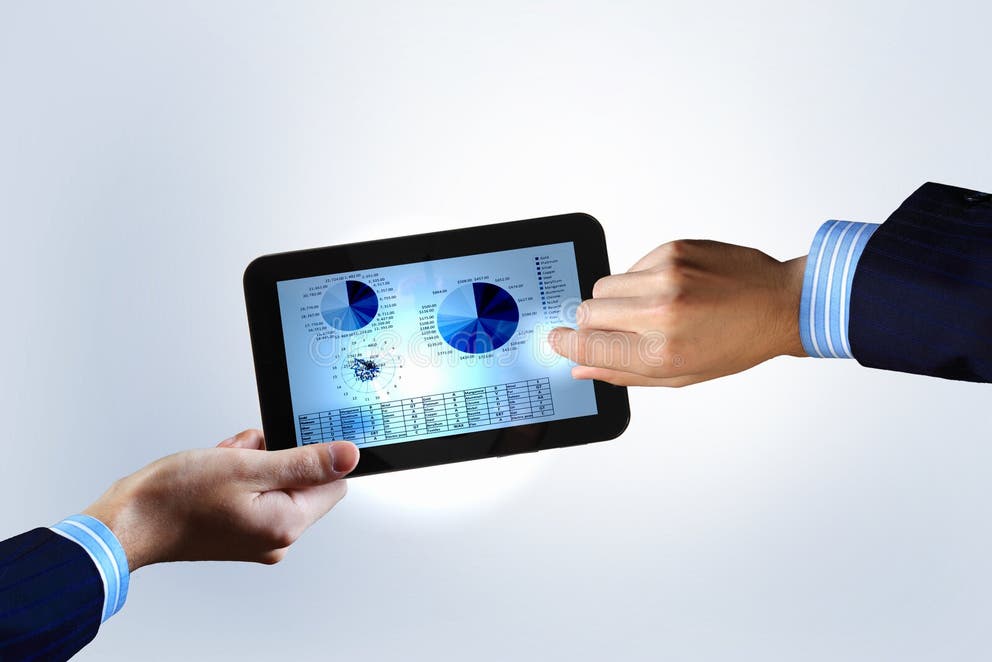 Modern Computer Technology in Business Stock Photo - Image of analysis ...