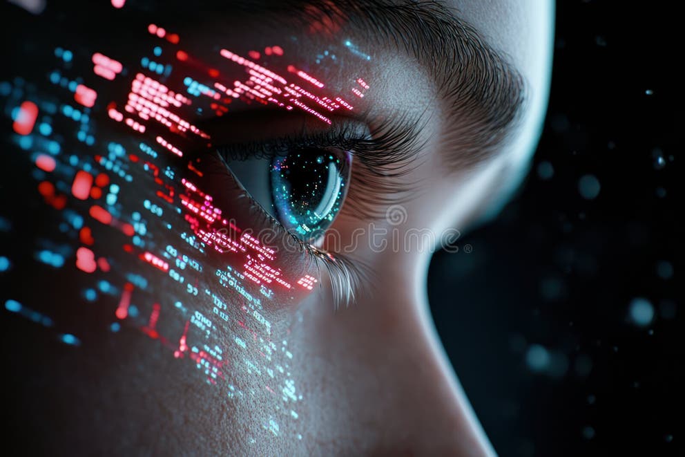 Modern Computer Technology Concept: Machine Learning Process with AI ...