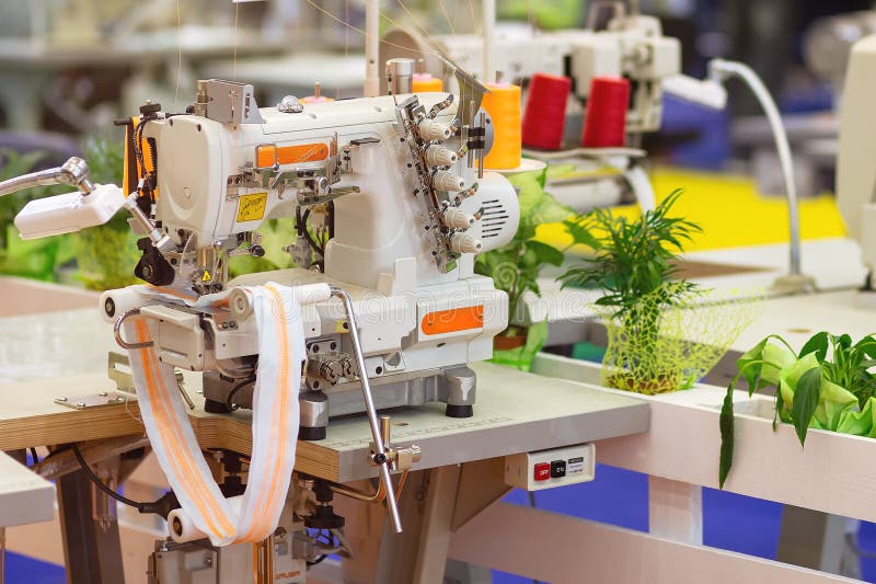 Modern Computerized Bartacking Sewing Machine at the Factory Editorial ...