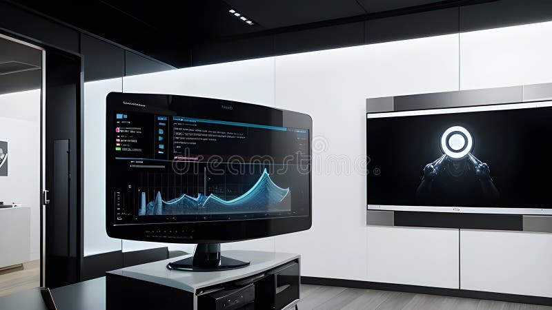 A Modern and Latest Computers and Mobile Stock Illustration ...