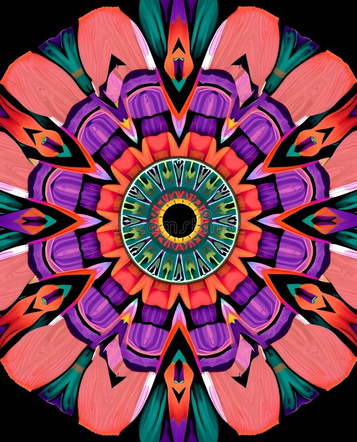 Circular Mandala-inspired Design with Radiant Geometric Weaving ...