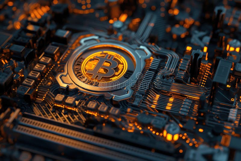Modern Concept of Bitcoin Technology, AI Generated Stock Photo - Image ...