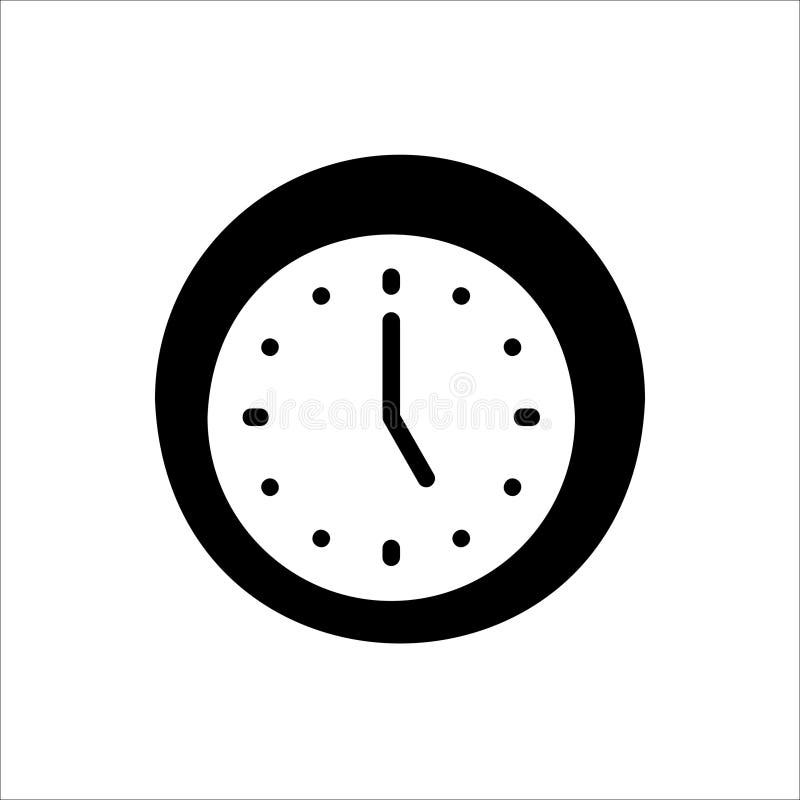 Modern Concept Clock Icon for Showing Time and Schedule Stock Vector ...