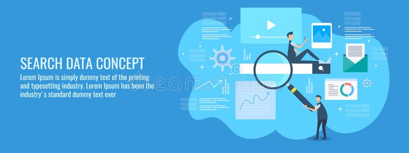 People Searching Data, Information on Digital Devices, Search Engine ...