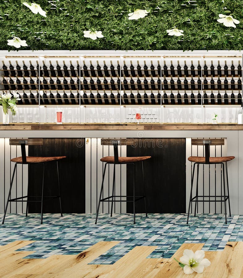 Modern Concept Design of Beach Cocktail Lounge Bar Stock Photo - Image ...