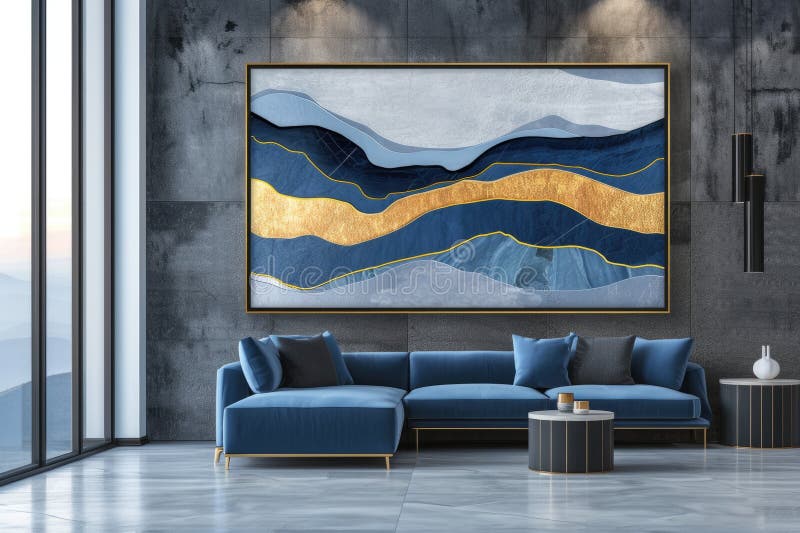 Modern Concept Ocean Art Naturally Elegant Style AI Generated Stock ...