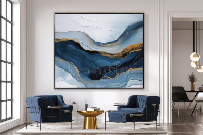 Modern Concept Ocean Art Naturally Elegant Style AI Generated Stock ...