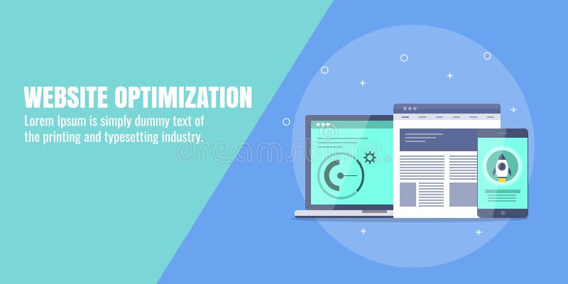 Website Optimization, Seo Concept for Mobile, Web Page. Digital ...