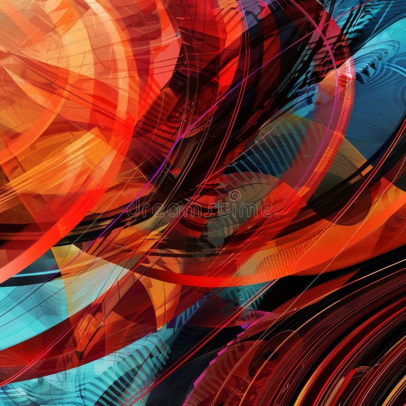 Modern Conceptual Background Featuring Abstract Patterns. Stock ...