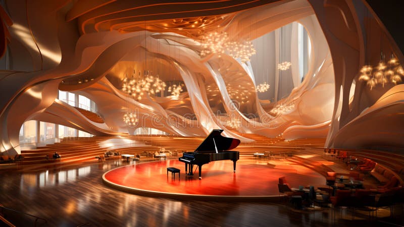 A Modern Concert Hall Inside Stock Image - Image of show, seat: 290629849