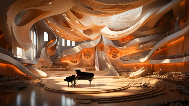 A Modern Concert Hall Inside Stock Photo - Image of modern, show: 290629950