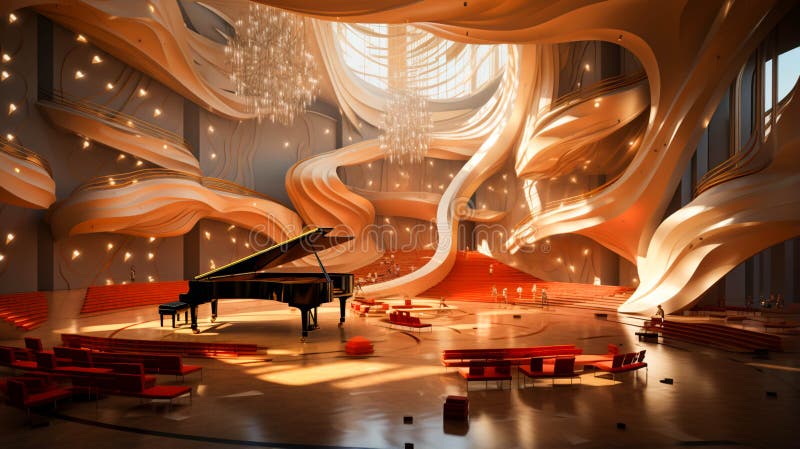 A Modern Concert Hall Inside Stock Photo - Image of presentation ...