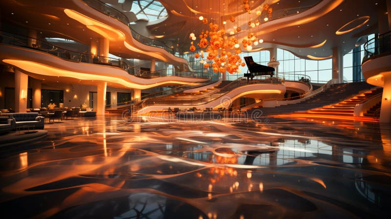 A Modern Concert Hall Inside Stock Image - Image of presentation ...