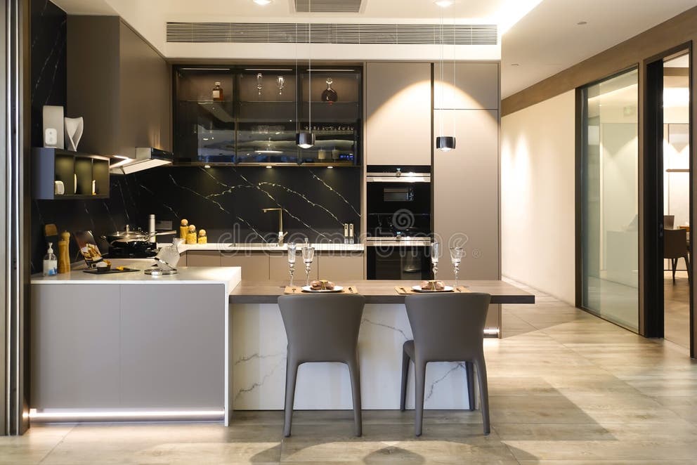 Modern kitchen stock photo. Image of breakfast, australia - 248657868