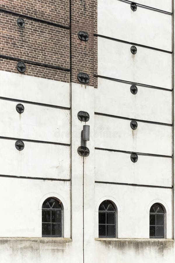 Modern Concrete and Brick Architectural Design Stock Image - Image of ...