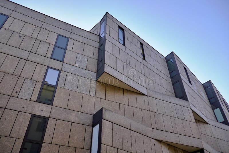 Modern concrete building stock image. Image of city - 145782639