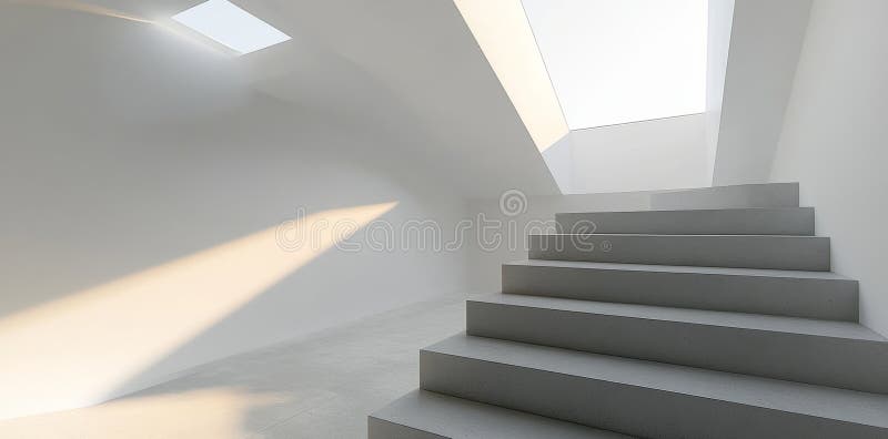 A Modern Concrete Room with an Industrial Interior Background ...