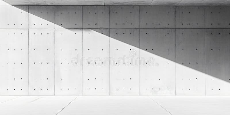 Modern Concrete Wall with Diagonal Sunlight Shadow High Quality Image ...