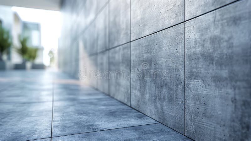 Modern Concrete Wall Floor Tiles Urban Setting Stock Photos - Free ...