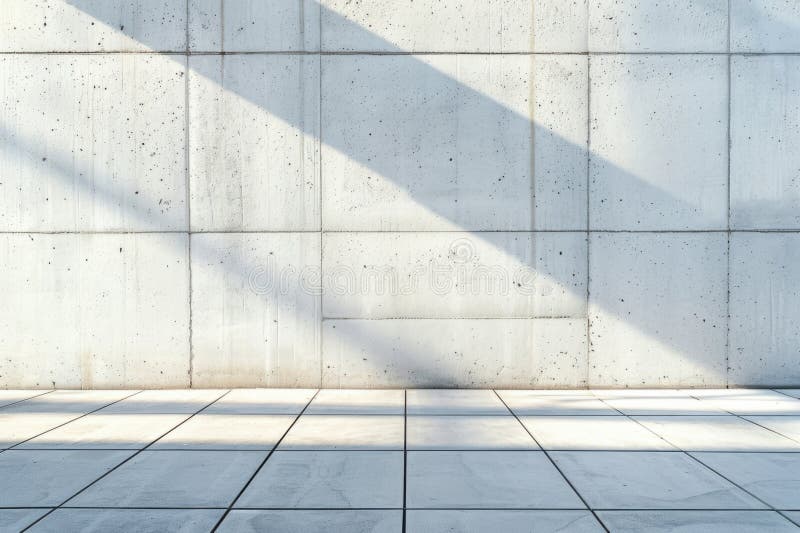 Modern Concrete Wall with Shadow Patterns, Ideal for Backgrounds or ...
