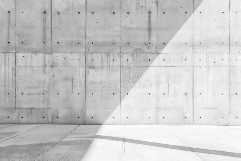 Modern Concrete Wall with Shadow Patterns, Ideal for Backgrounds or ...