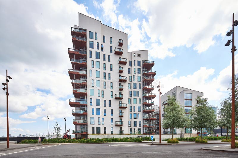 A Modern Condo Building in Denmark with Nice View Editorial Photo ...