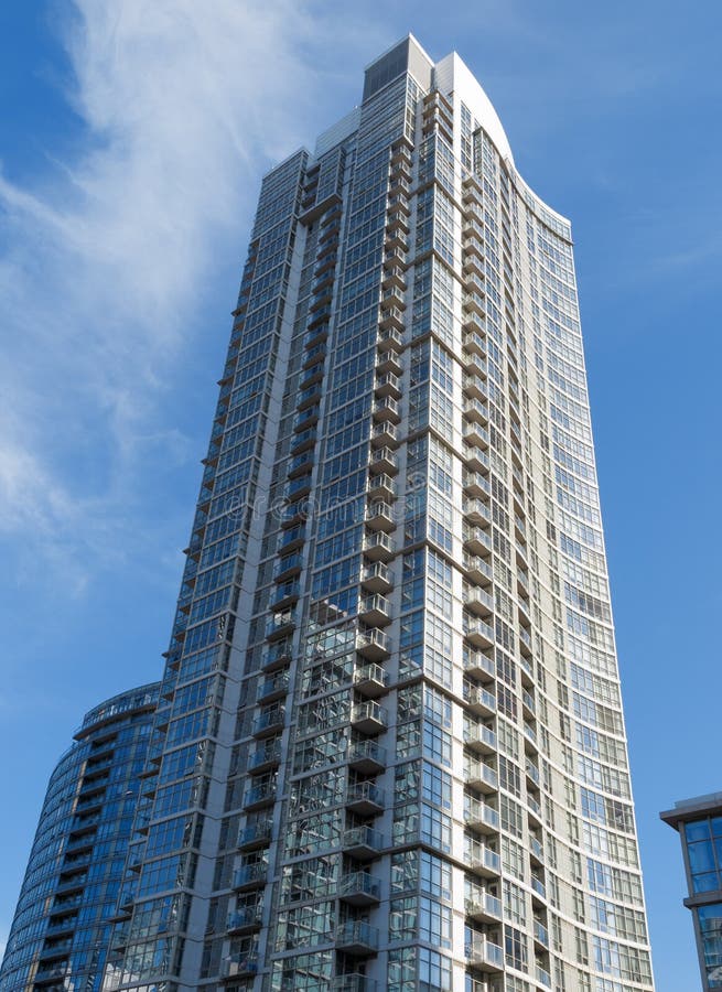 Modern Condo Tower stock image. Image of blue, condos - 67110359