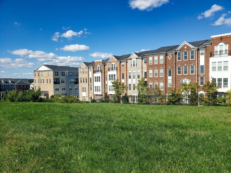 Modern Condominium or Apartment Complex Stock Image - Image of ...