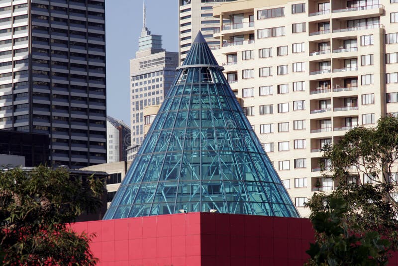 Modern Cone Building Stock Image - Image: 600931