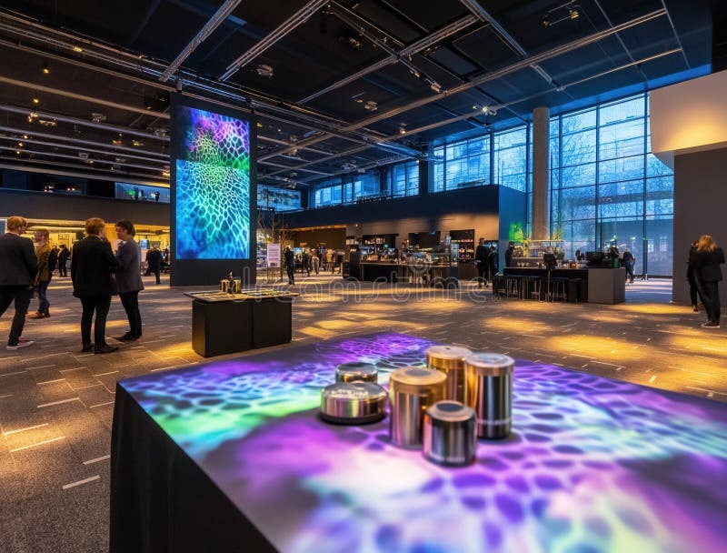 Modern Conference Center Interior Design Stock Illustration ...