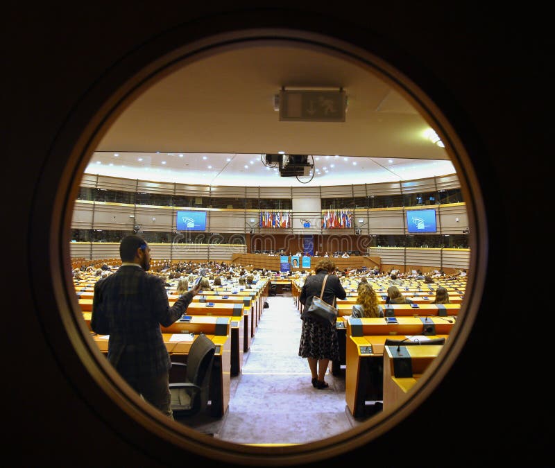 Modern Conference Hall View through a Window Editorial Photo - Image of ...