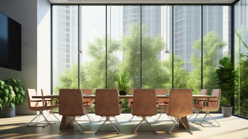 Modern Conference and Meeting Room without People Stock Photo - Image ...