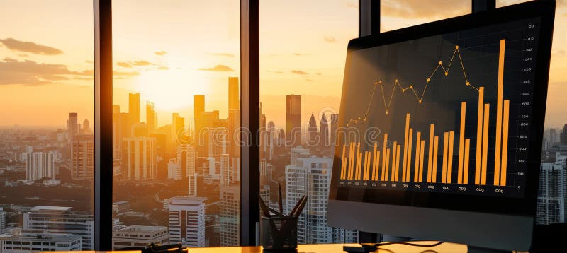 Modern Conference Room with Advanced Tech and Data Displays ...