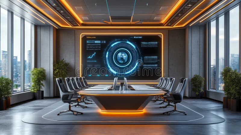 Modern Conference Room with Advanced Technology and Sleek Design for ...