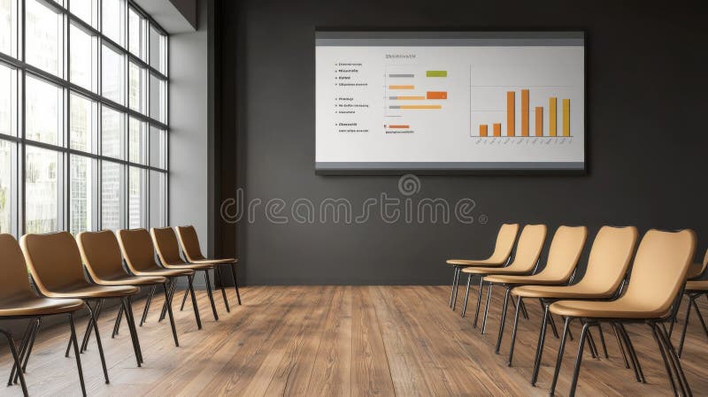 Modern Conference Room Awaits Presentation and Discussion Stock ...