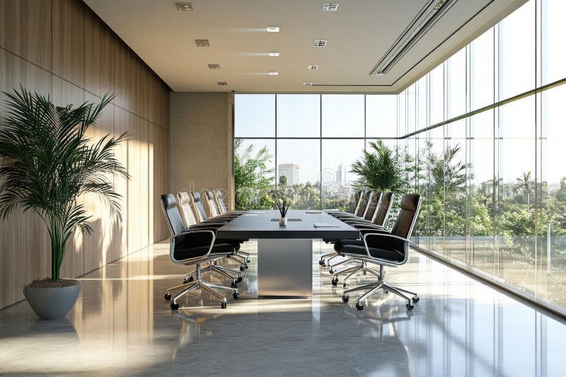 Modern Conference Room Creates a Professional and Inviting Atmosphere ...
