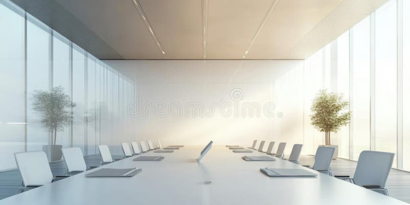 Modern Conference Room Creates a Professional Meeting Space with ...