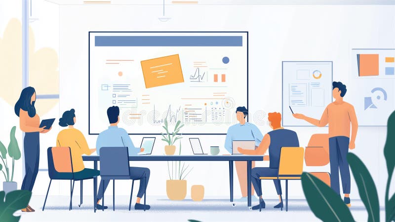 Photorealistic Image of a Creative Team Discussing Product Development ...